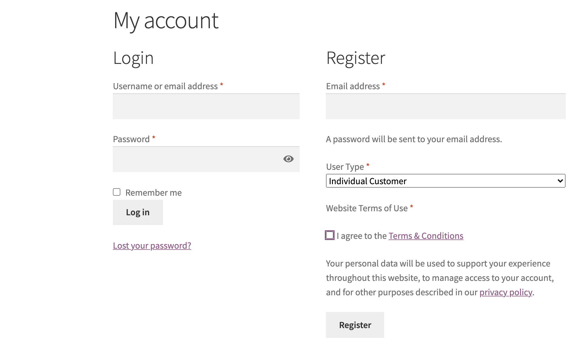 Add Terms Conditions To Registration MarketKing